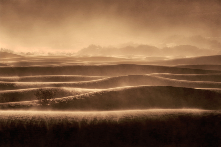 Mesquite Dunes Sandstorm | Death Valley, CA | Fred Mertz Photography